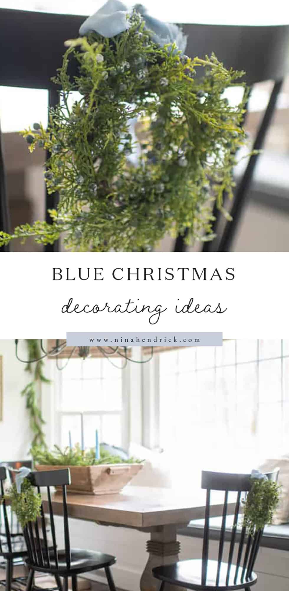 Simple Ideas for Blue Christmas Decorations - Nina Hendrick