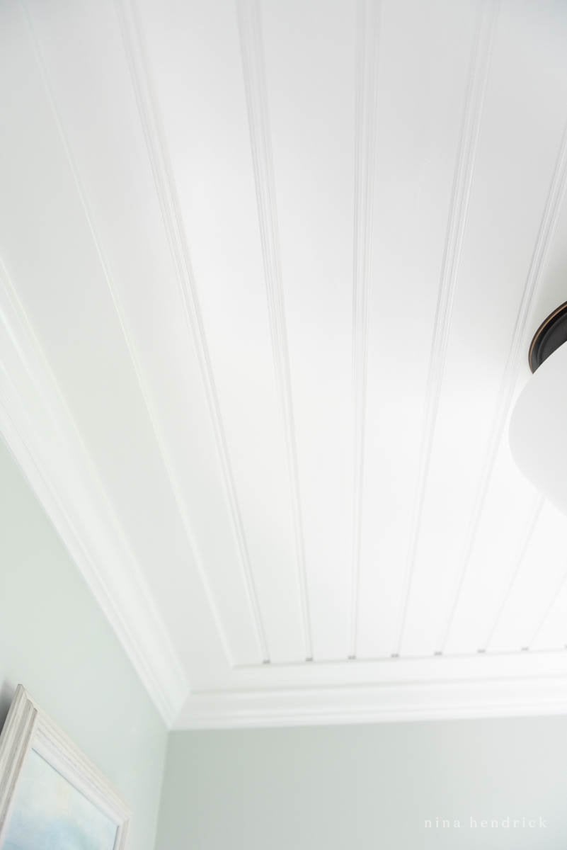 DIY Beadboard Ceiling Tutorial | Easy and Inexpensive Custom Treatment