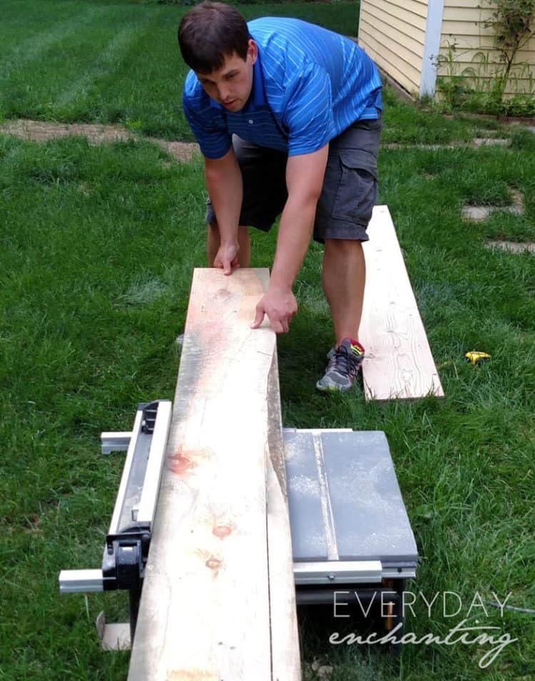 Picnic Table to DIY Cottage Dining Table Tutorial