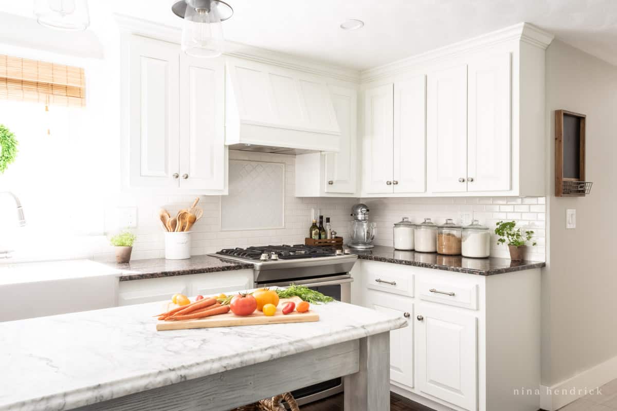 DIY Range Hood Cover with Hidden Storage Tutorial — Nina Hendrick