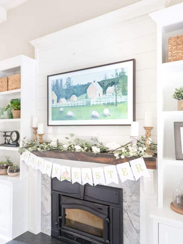 Spring Mantel Decorating - Nina Hendrick